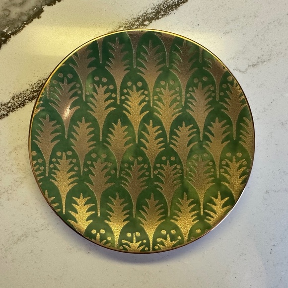 L'Objet | Dining | Lobjet Fortuny Dessert Plate Green And Gold | Poshmark